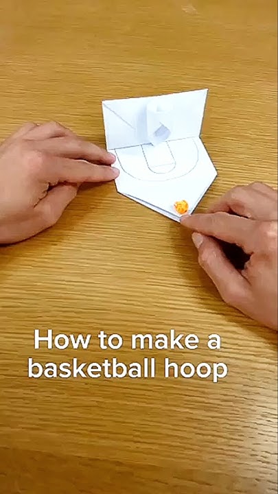 How to make paper basketball Hoop, amazing indoor paper toy, best ...