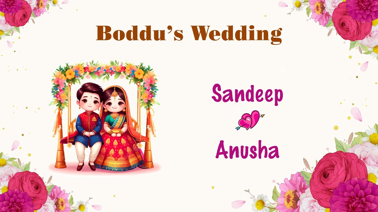 Live Streaming Of Boddu's Wedding II Sandeep 💕 Anusha II - YouTube