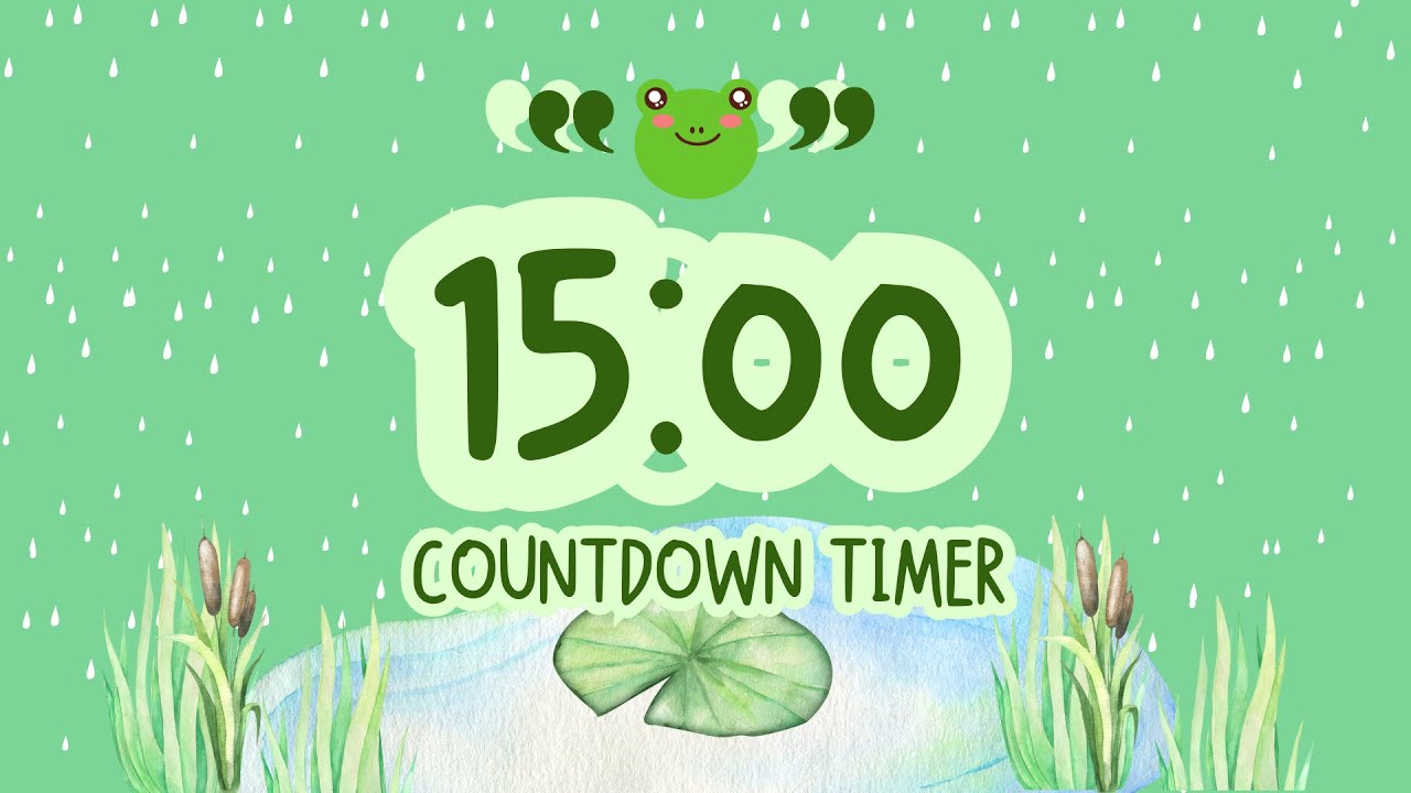 15 Minute Timer with Relaxing Music and Alarm | Spring Timer - YouTube