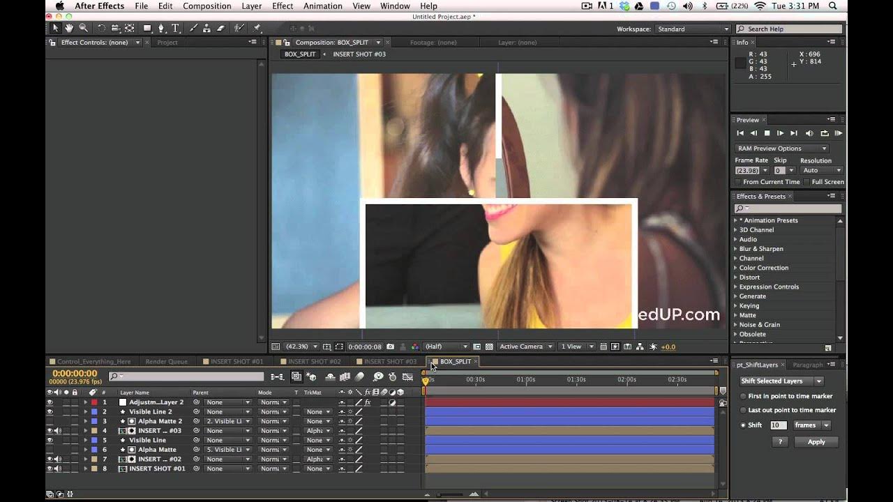 After Effects SplitScreen Tutorial - YouTube