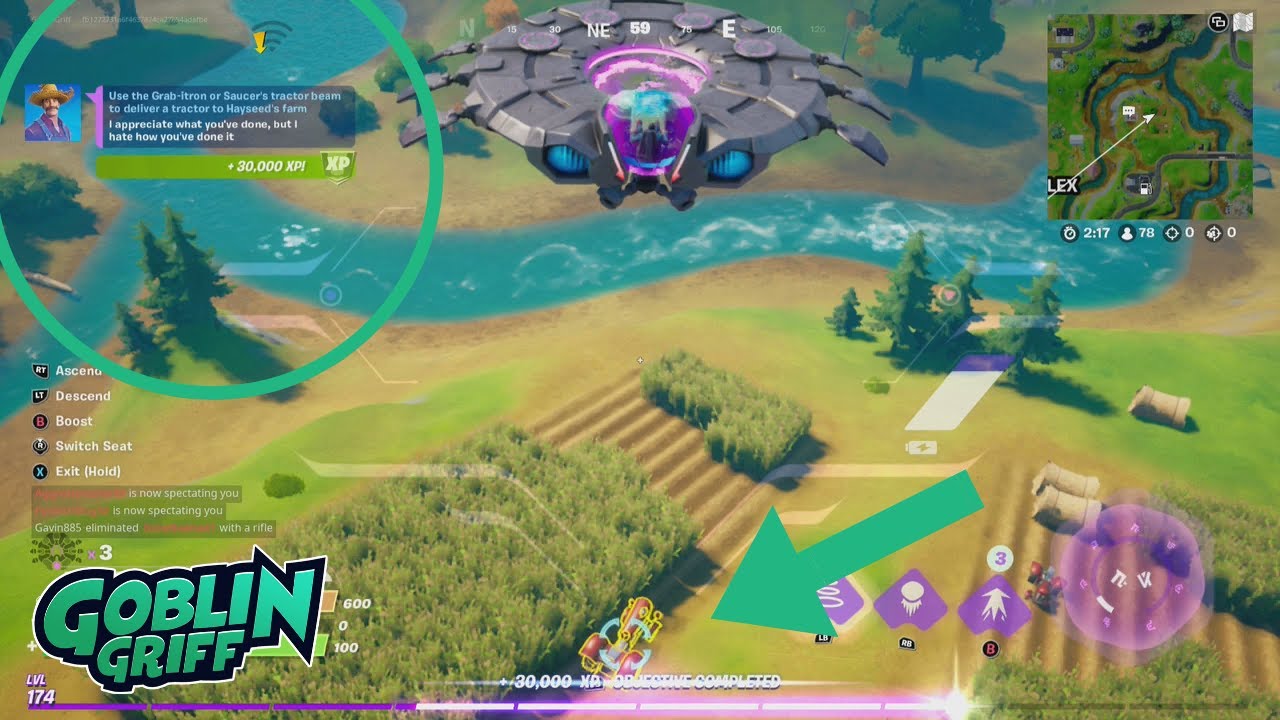 How to Use the Grab-itron or Saucer's tractor beam to deliver a tractor ...