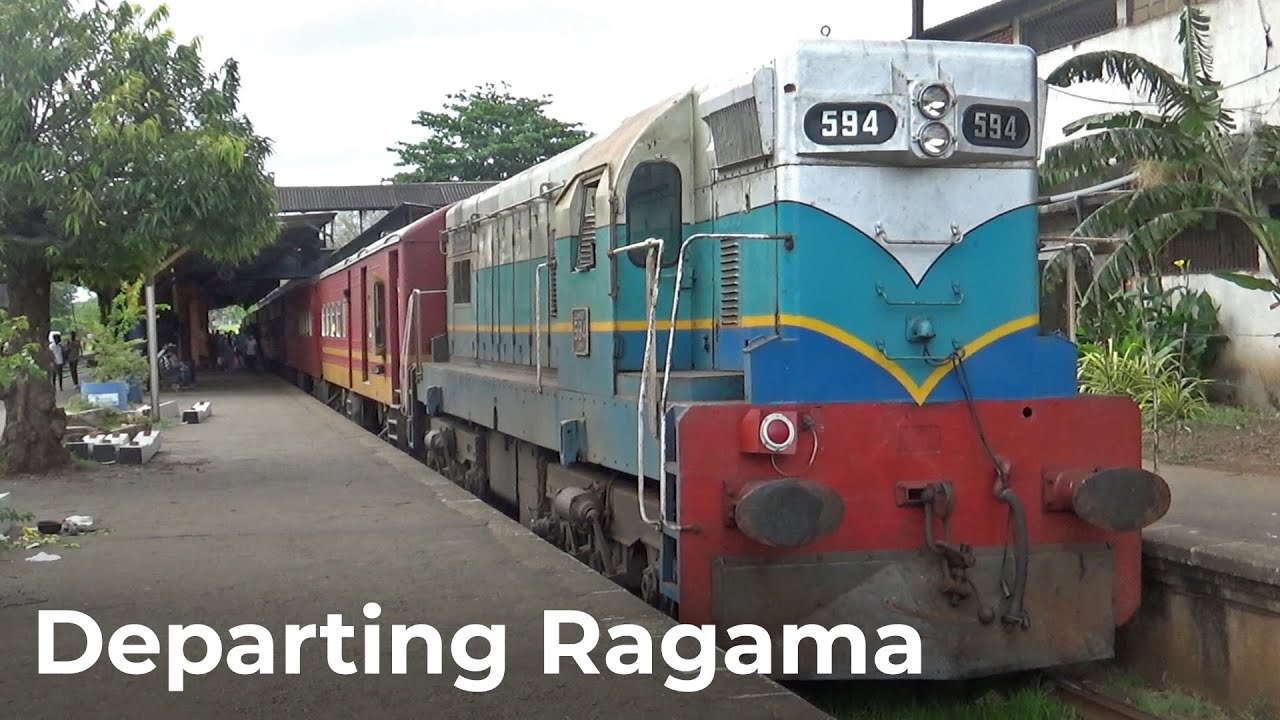 Udaya Devi with Class M2 594 Departing Ragama Junction Railway Station ...