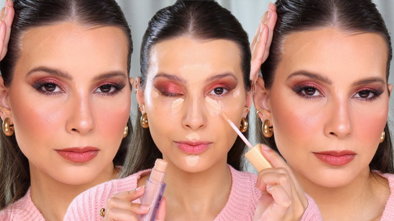 MAQUIAGEM GLAM - COMO FAZER UMA MAKE ELEGANTE E ILUMINADA - Tutorial completo de maquiagem GLAM ...