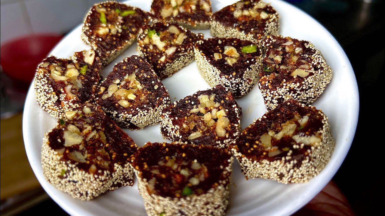 WINTER SPECIAL Zero Sugar Recipe | Anjeer Khajoor Rolls l - YouTube
