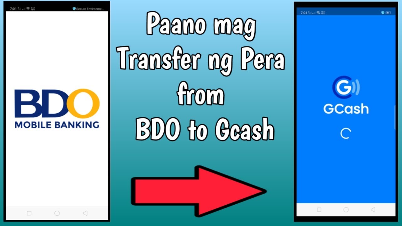 Paano mag Transfer ng Pera from BDO to Gcash "Step by Step" | Money Transfer Mobile App - YouTube