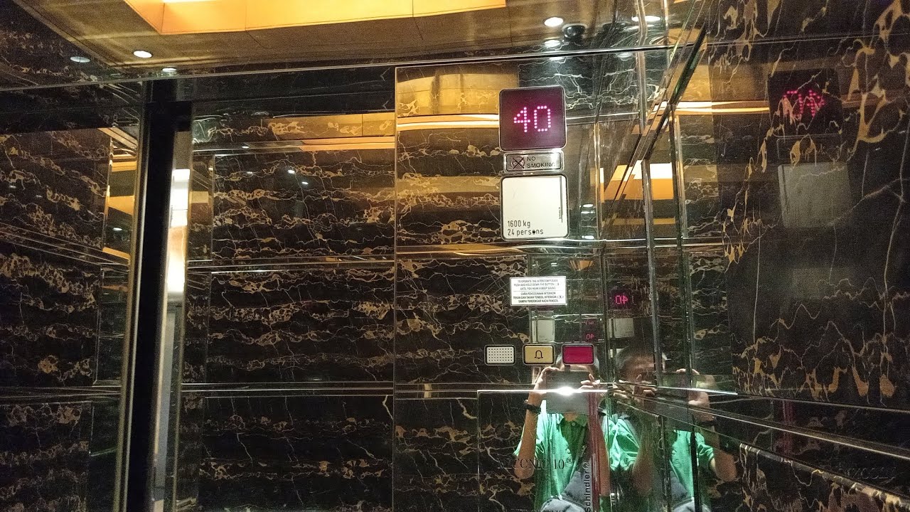 Schindler Miconic 10 Elevator/ Lift at Wisma GKBI, Jakarta - YouTube