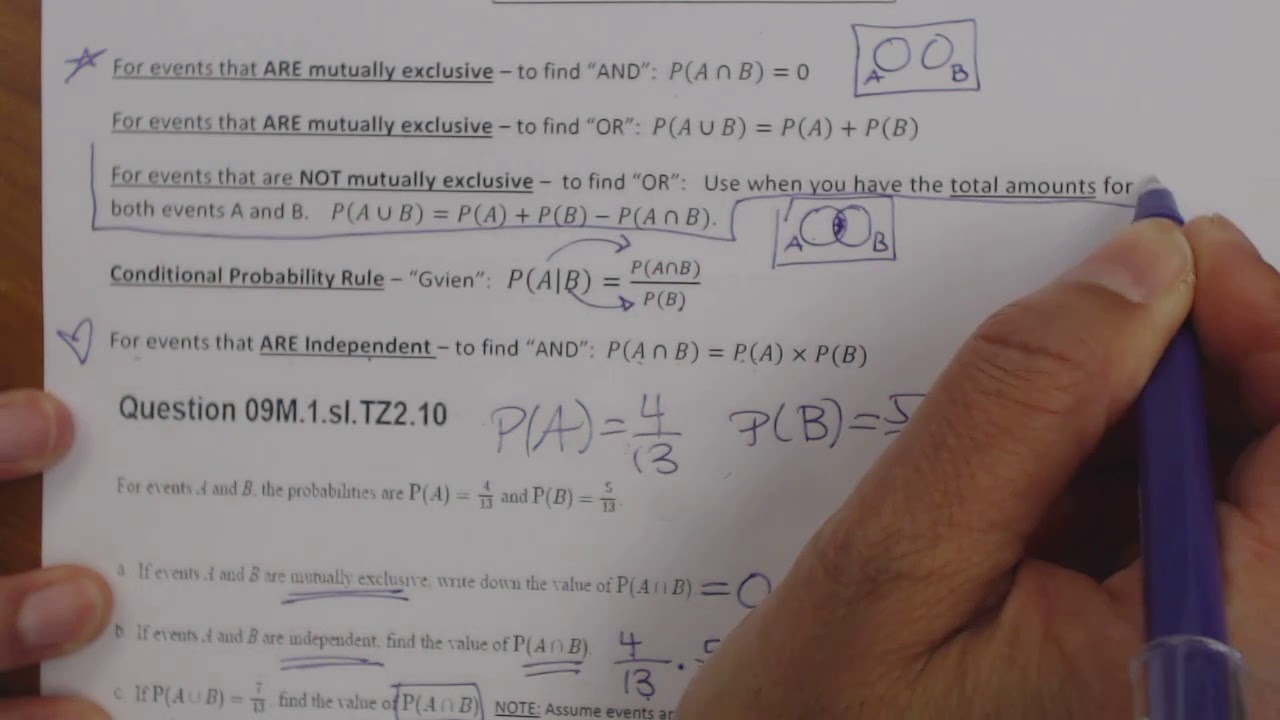 Manipulation of Probability Rules - YouTube