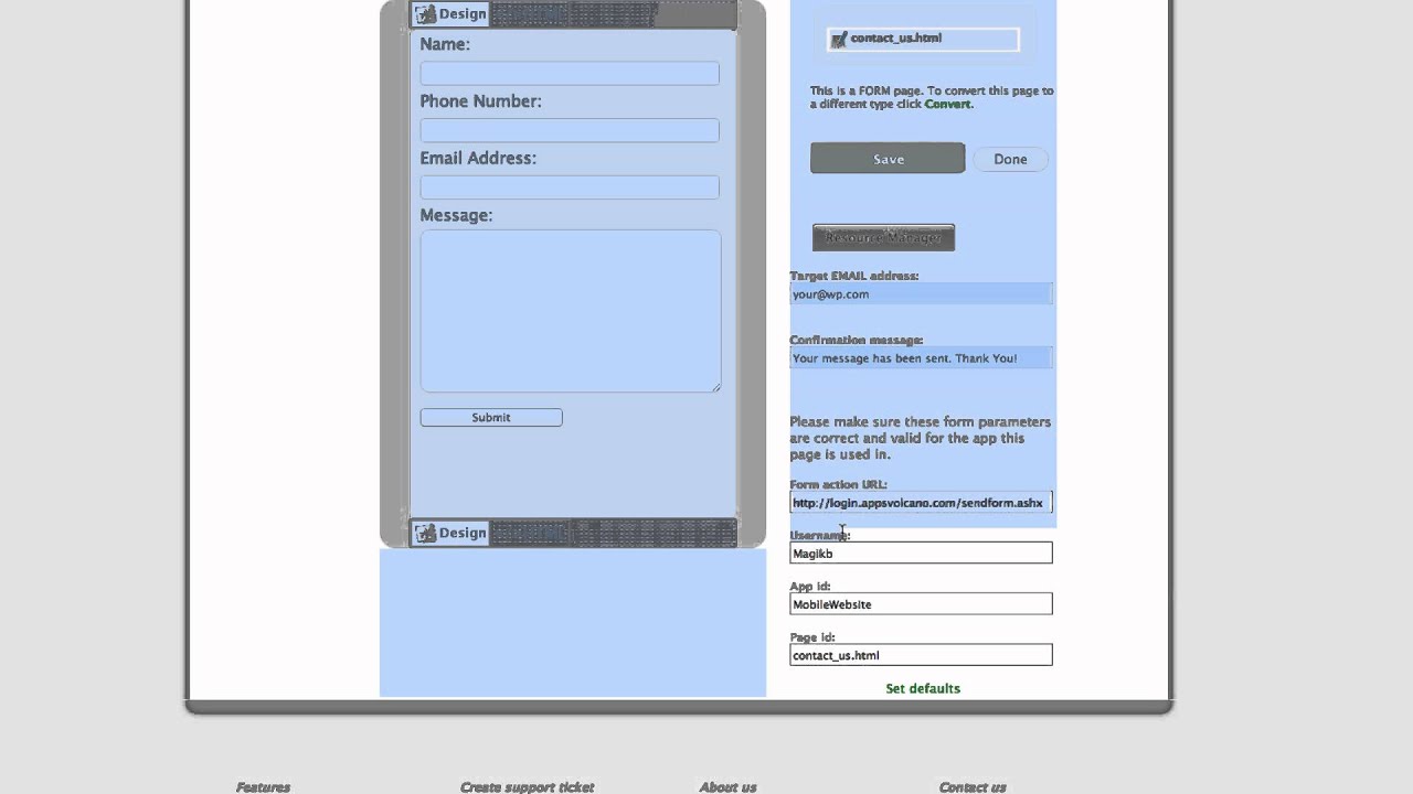 How To Make Contact Us Page | Make Mobile Websites Quick And Easy - YouTube