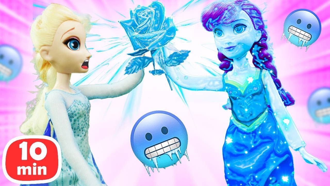 Princess video for girls. Frozen Elsa & Anna dolls. Pretend play for ...