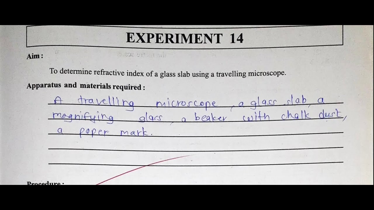 GSEB PHYSICS JOURNAL CLASS-12: Experiment-14 🔬🔬 - YouTube