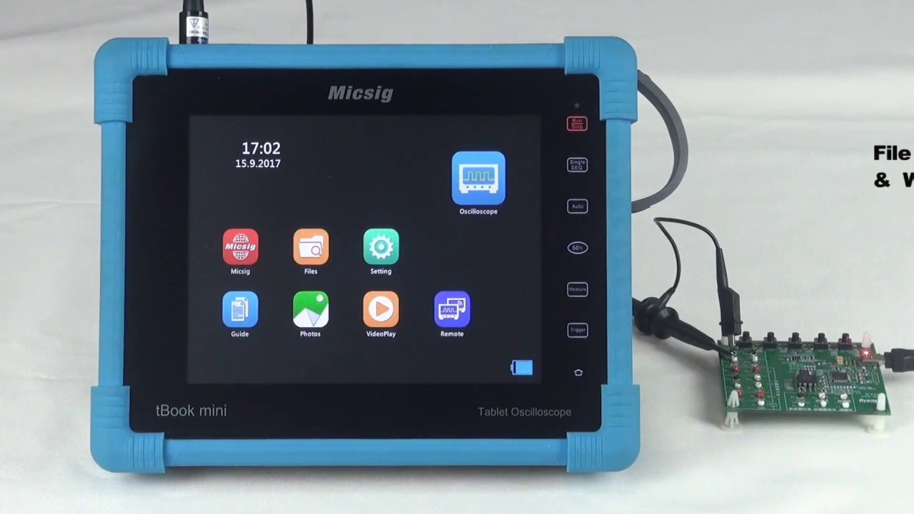 Operation Introduction - Micsig Tablet Oscilloscope tBook mini Series ...