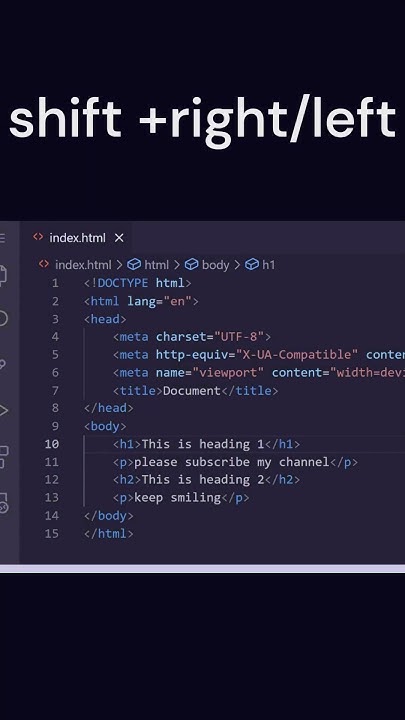 HTML shortcut 👉 select anyline in one click | #shortvideo #shorts #html #webdevelopment - YouTube