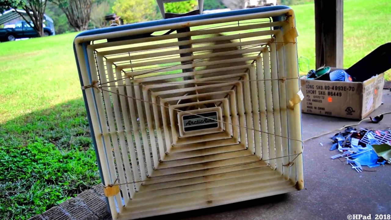 Vintage Spartan Electric Arctic Aire Box Fan - YouTube