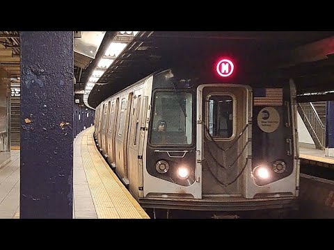 NYC Subway: Exp R160A/B (E) Trains + Lcl R160A/B (M) & (R) Trains ...