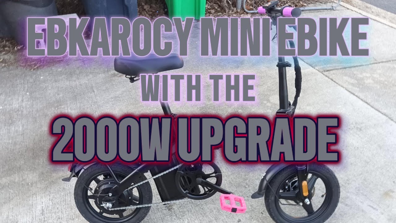 EBKAROCY 14" Ebike 2000W UPGRADE (28mph) - YouTube
