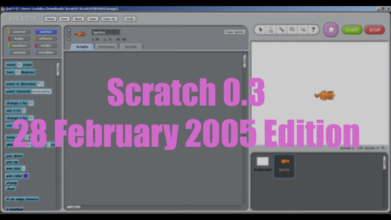 Scratch 0.3 | Scratch 28Feb05 Edition - YouTube