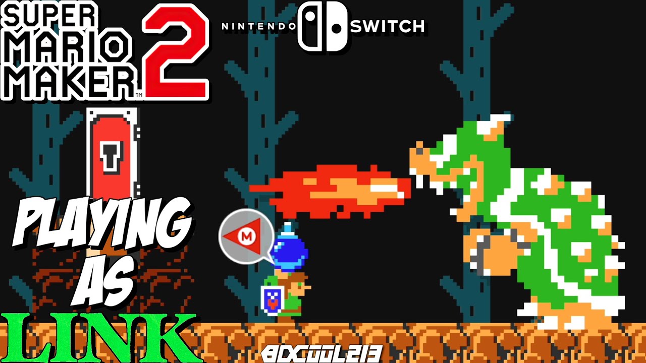 Playing as Link with Master Sword in Super Mario Maker 2 Update 2.0 ...