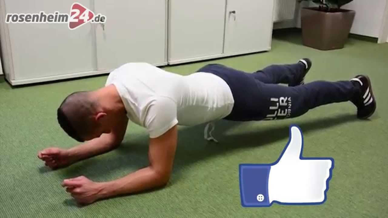 Plank Challenge Tutorial: Facebook-Trend Planken richtig gemacht - YouTube