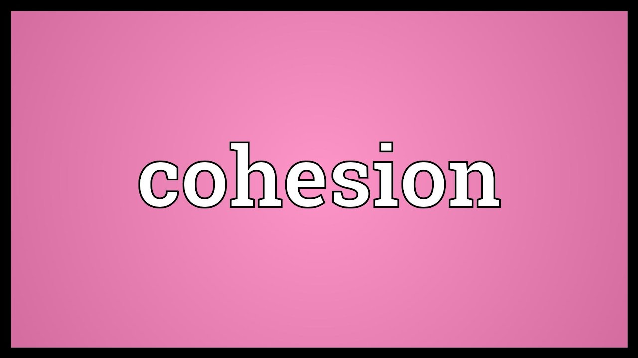 Cohesion Meaning YouTube