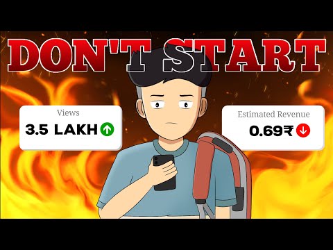 Don't Start Animation Channel || Until You Know This // Earning Reveal