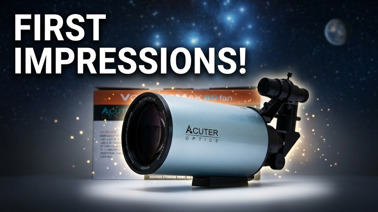 Acuter Voyager Mak80 FAST telescope . First impressions - YouTube