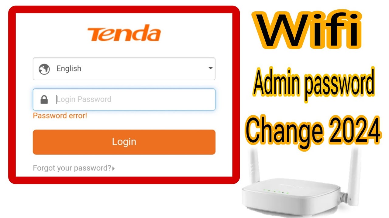 Tenda Router Ka Admin Password kaise change kare | How to change tenda ...