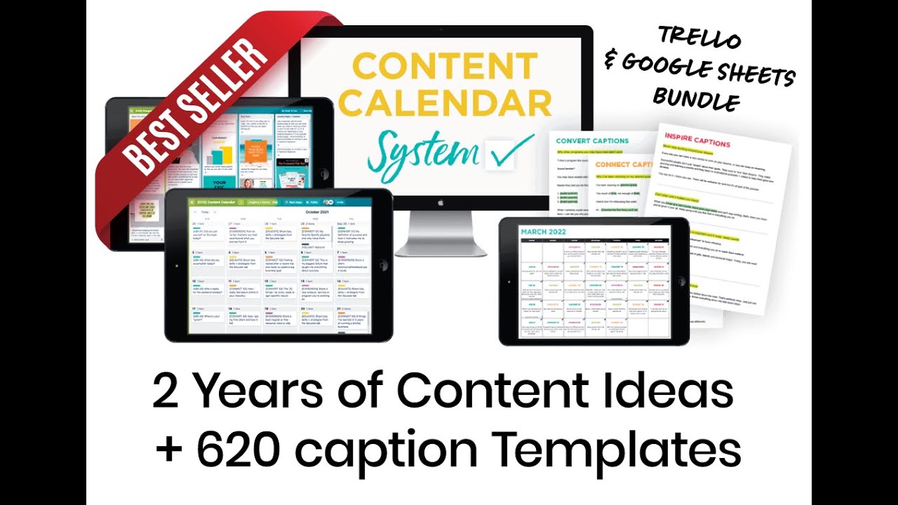 Content Calendar System Bundle Tour - YouTube