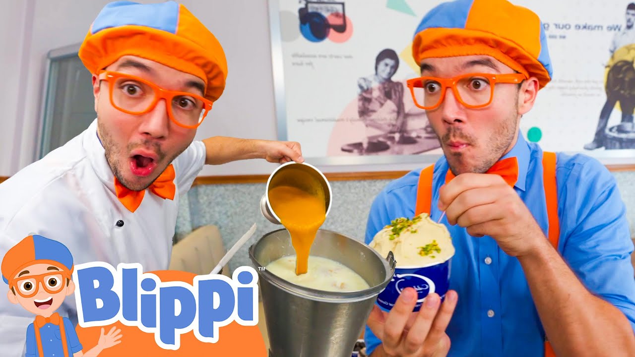 Blippi’s Gelato Delight: Creating Orange Magic! | BLIPPI | Kids TV ...