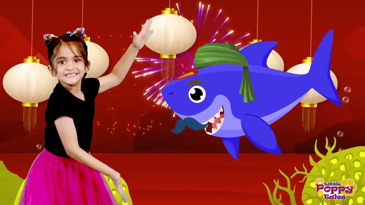 Baby Shark Kids Diwali | Little Poppy Tales Kids Songs and Nursery ...