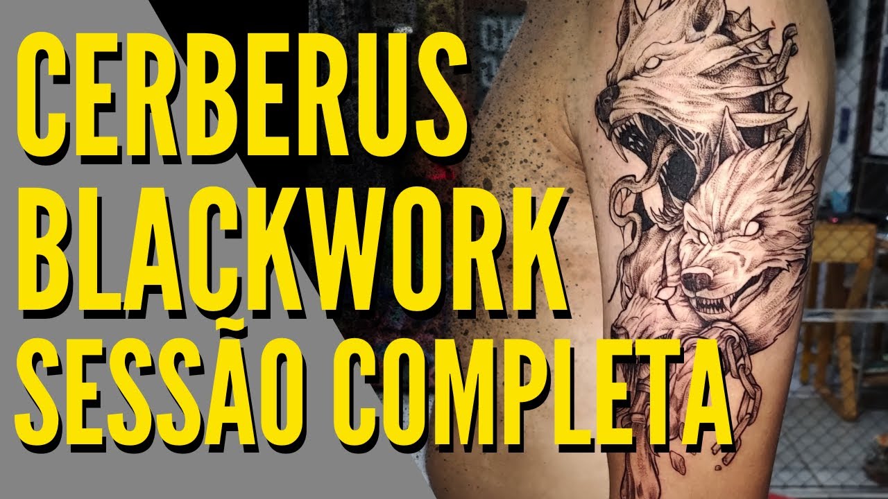 Cerberus Blackwork Timelapse - YouTube