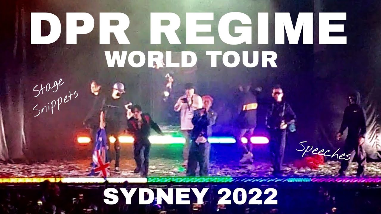 DPR Regime World Tour Sydney 2022 Concert Vlog | Speeches Stage ...