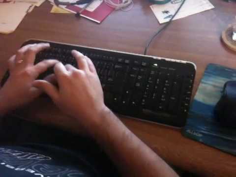 Hunt and Peck Typing - YouTube