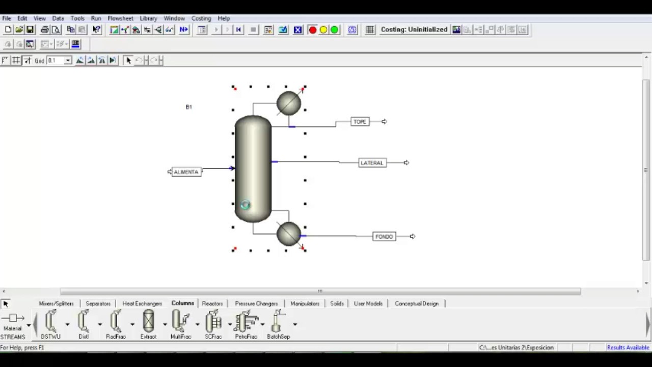 Simulación Hidraulica de una Columna RadFrac - YouTube