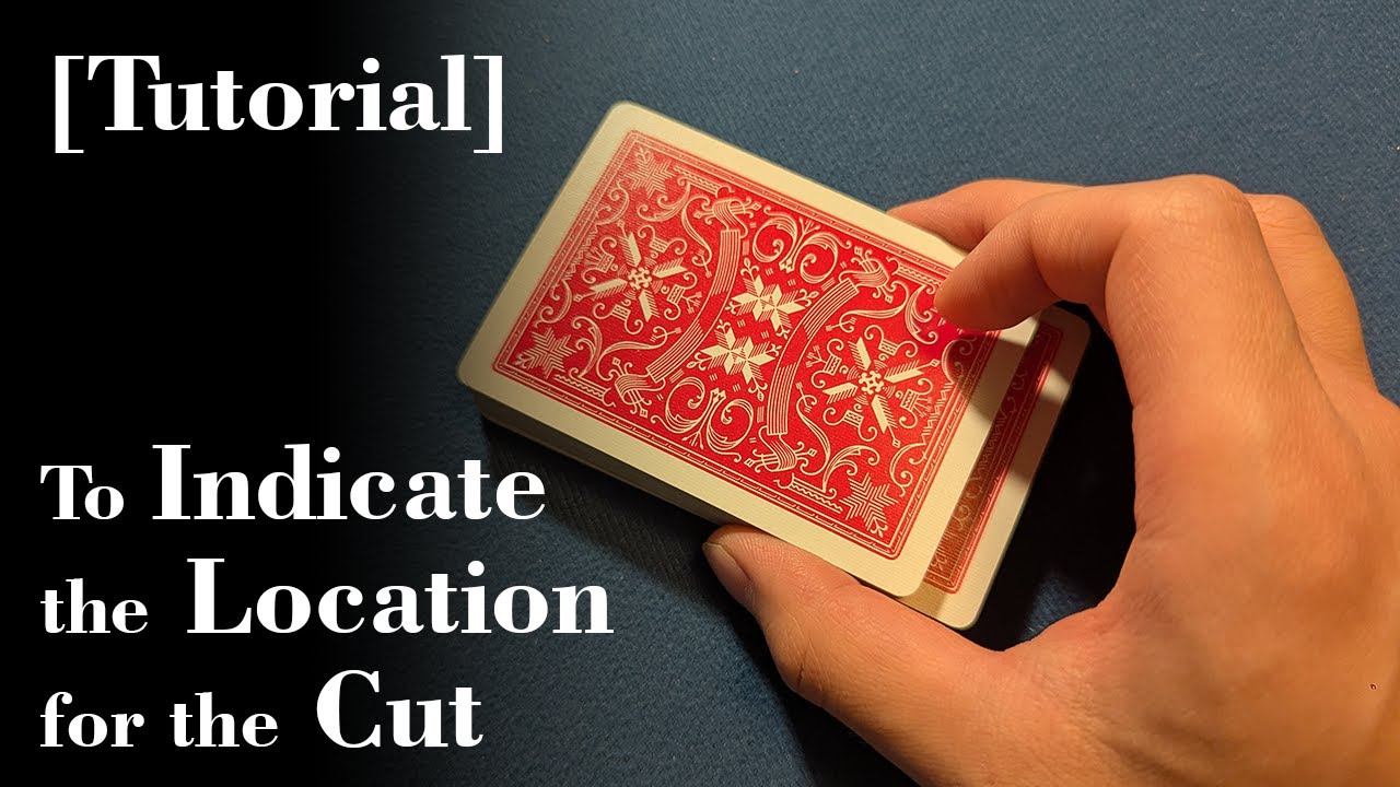 To Indicate the Location for the Cut - YouTube