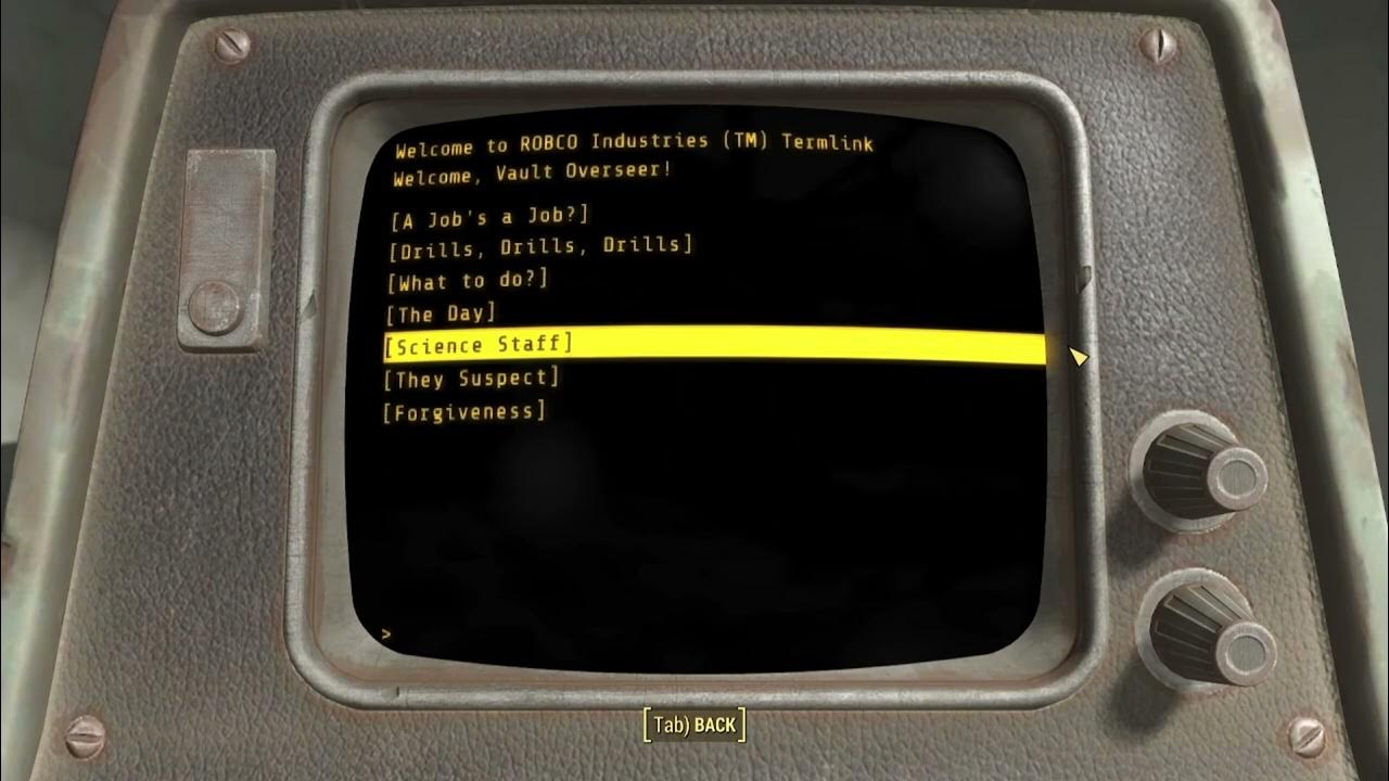 Fallout 4 Lore - Vault 81 Old Overseer's Terminal - YouTube