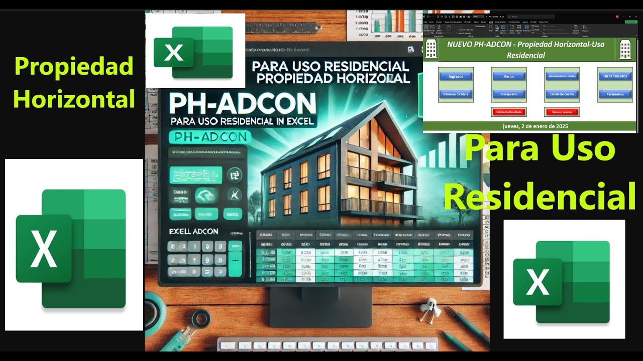 ¡Gestión Contable de tu Propiedad Horizontal con PH-ADCON en Excel! Uso ...