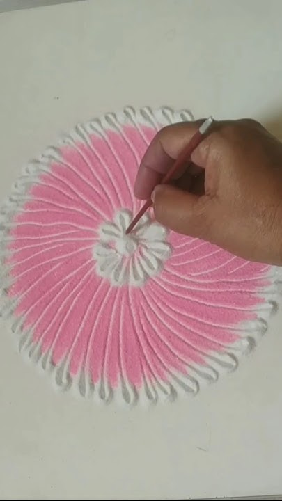 Easy rangoli design - YouTube