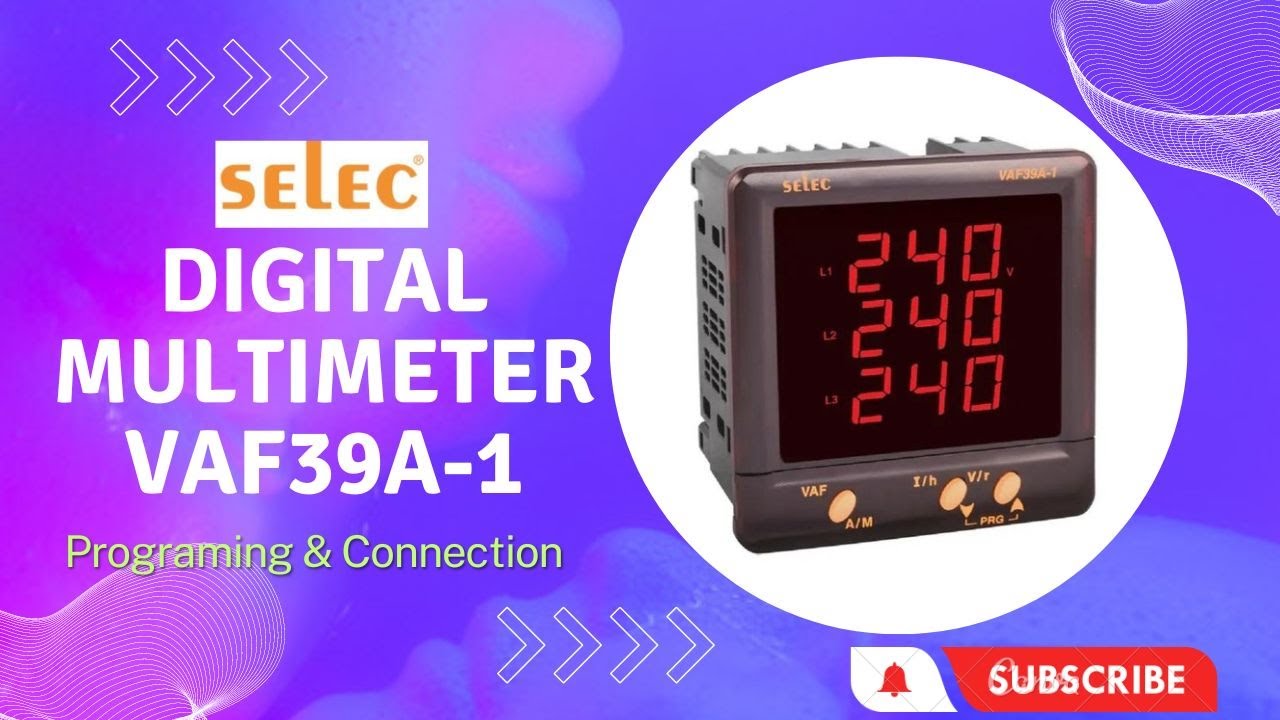 Selec Digital Multimeter VAF39A -1 - YouTube