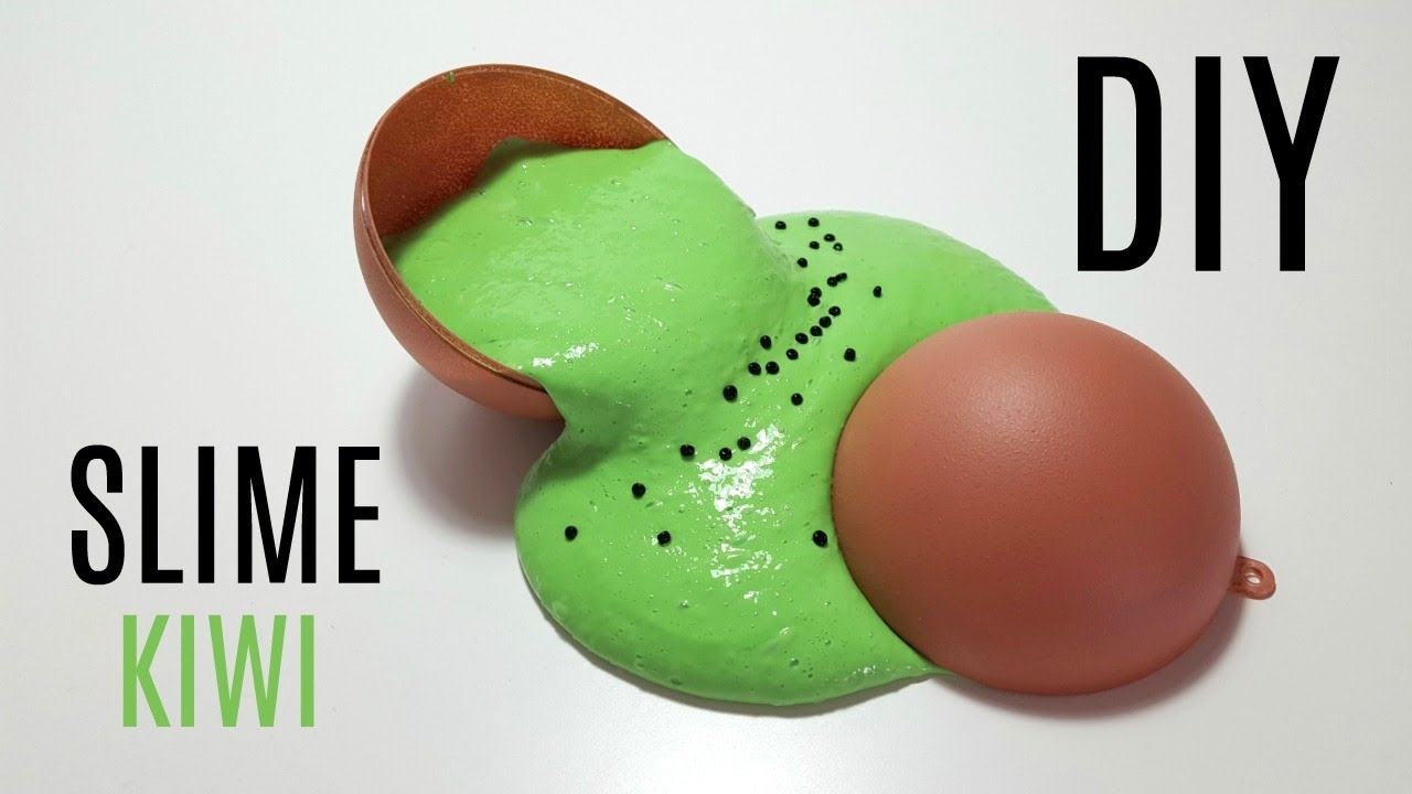 DIY SLIME ÉTÉ KIWI / SUMMER SLIME KIWI - YouTube