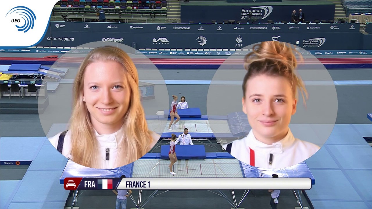 Marine JURBERT & Lea LABROUSSE (FRA) - 2018 Trampoline Europeans ...