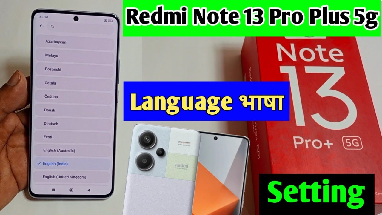 redmi note 13 pro plus 5g language setting | how to change language ...