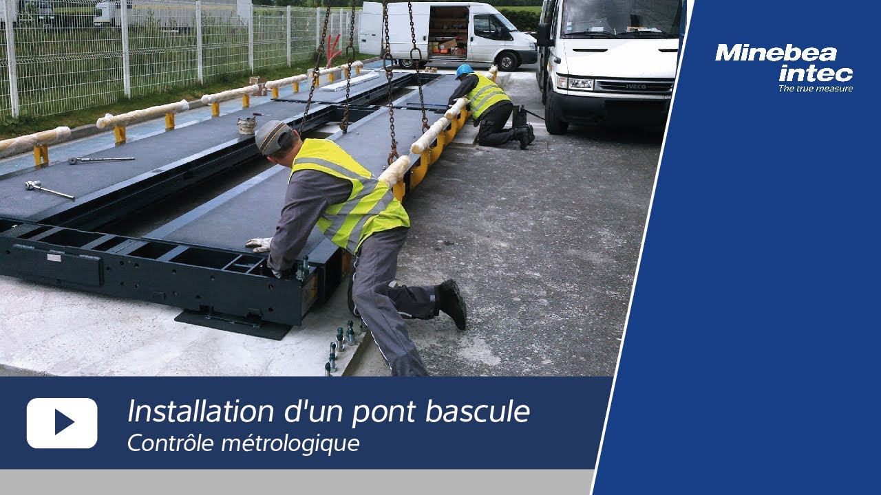 Minebea Intec Truck Scale Installation pont bascule France - YouTube