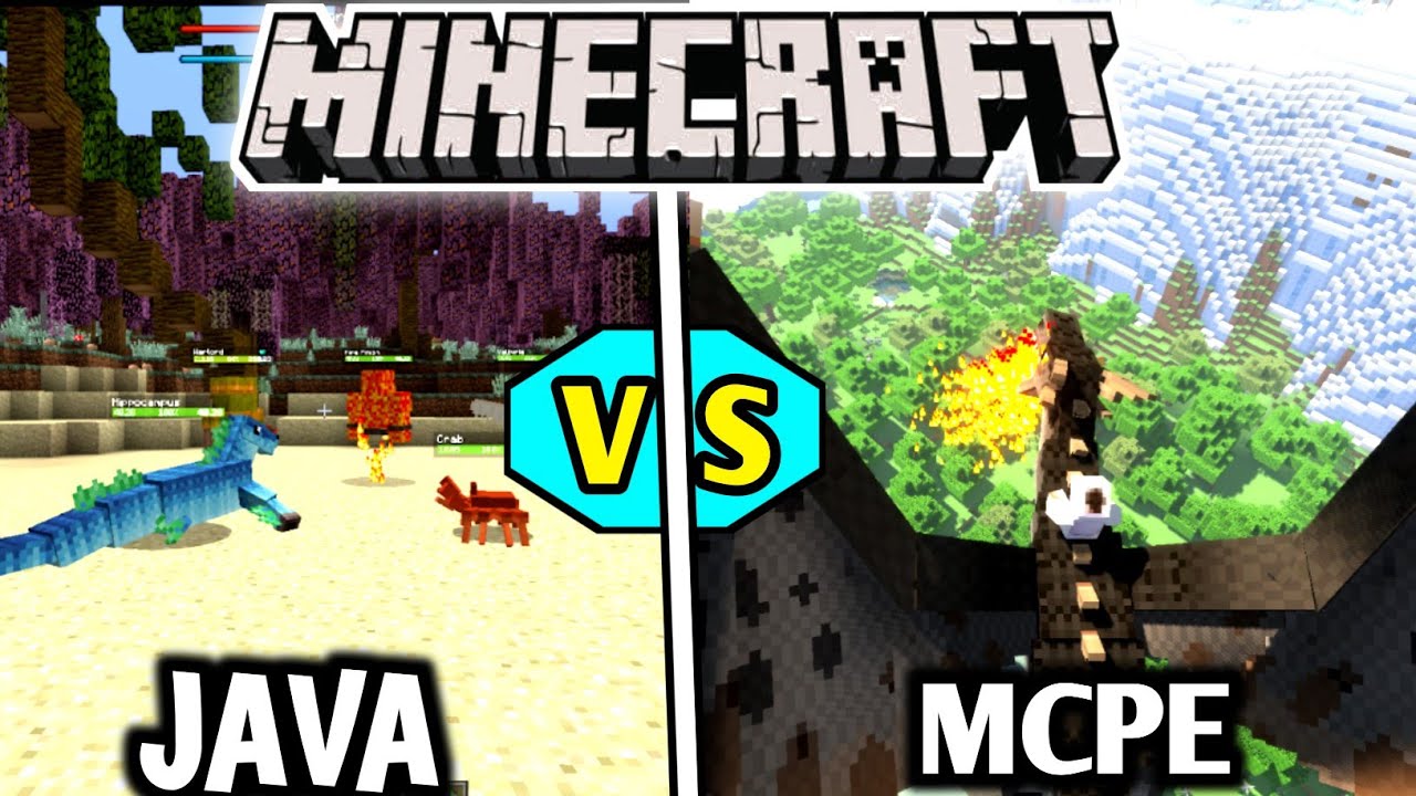 MINECRAFT JAVA V/S POCKET - 5 REASON WHY MCPE BETTER (HINDI) - YouTube MINECRAFT JAVA V/S POCKET - 5 REASON WHY MCPE BETTER (HINDI) - YouTube