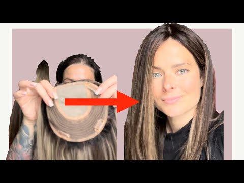 How to Wear a hair topper - YouTube