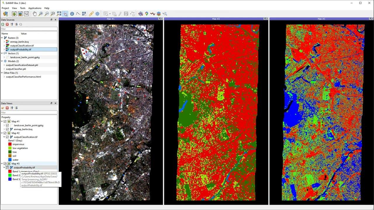 Classification workflow algorithm in EnMAP-Box v3.11 - YouTube