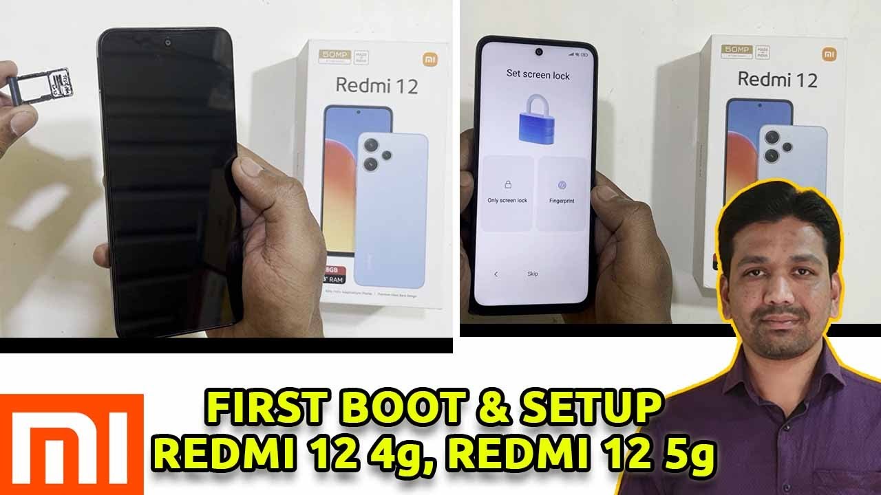redmi 12 first boot & setup | How to Start & Setup New Redmi Mobile ...