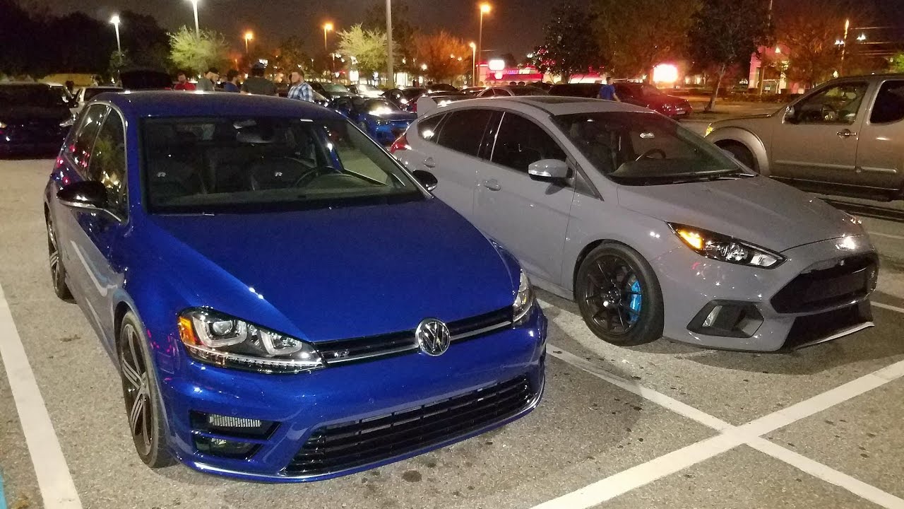 MK7 Golf R vs Focus RS - YouTube