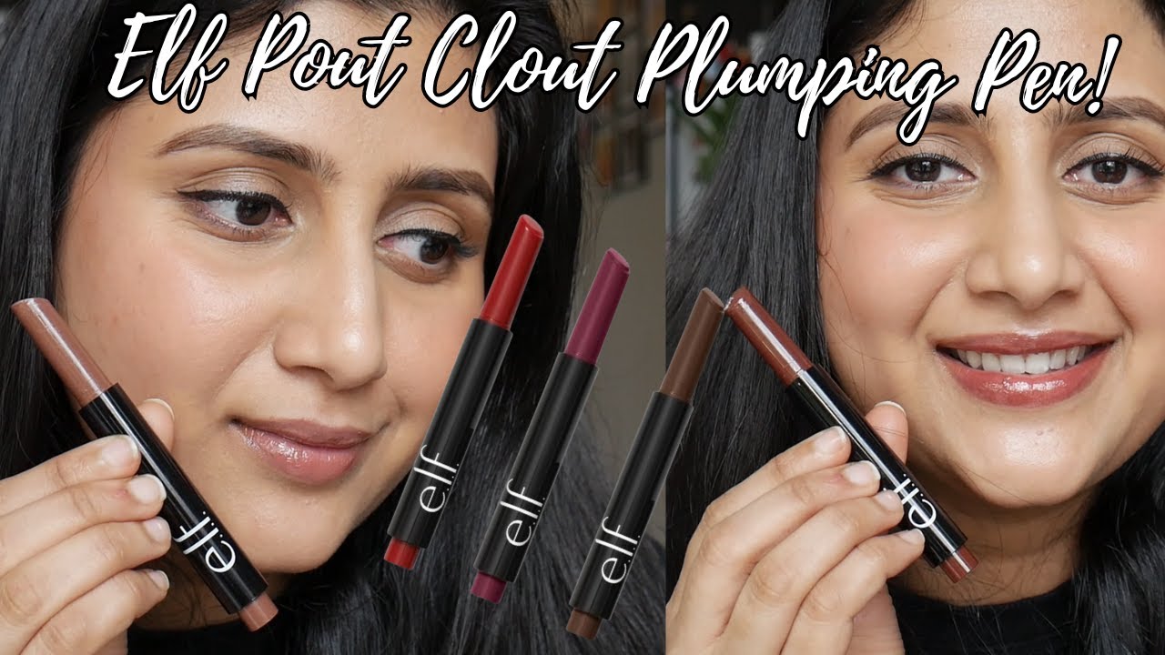Elf Pout Clout Lip Plumping Pen Brown Skin Suave Mauve And Wicked Cherry