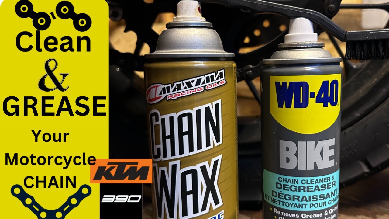 Clean and Grease Your Motorcycle Chain - YouTube