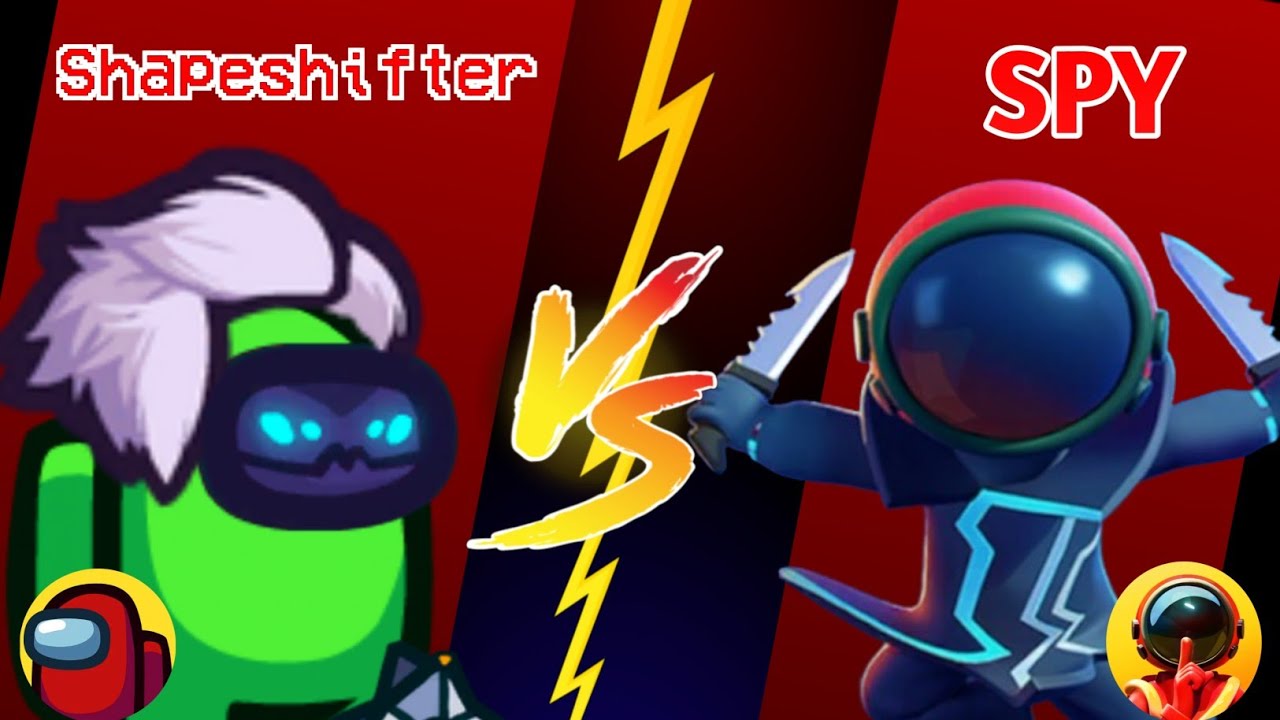 AMONG US & SUPER SUS - Shapeshifter role vs Spy role - who is best ...